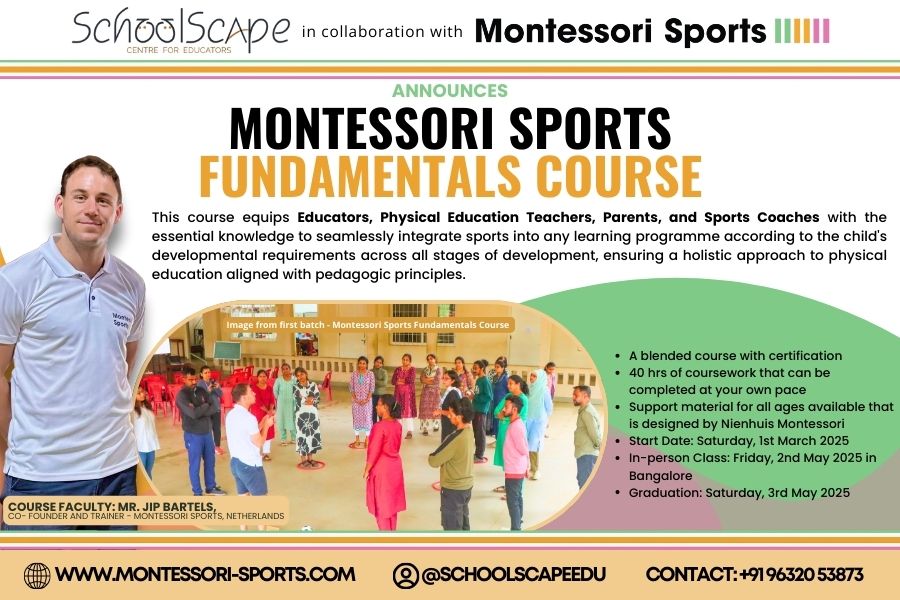 Montessori Sports Fundamental Course - SchoolScape